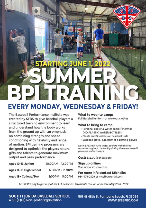 Summer BPI Training Sessions Registration is Now Available - South ...